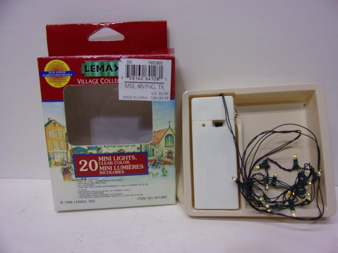 Lemax Christmas String of 20 Clear Mini Lights - Etsy