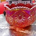 Imperial Glass Ruby Red Sunset Pattern Carnival Glass 6 3/8 Bowl - Etsy