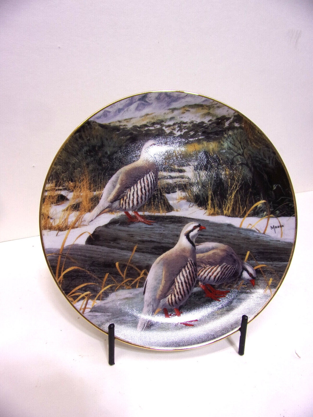 David Maass First Snow 8 1/4 Collector Plate - Etsy