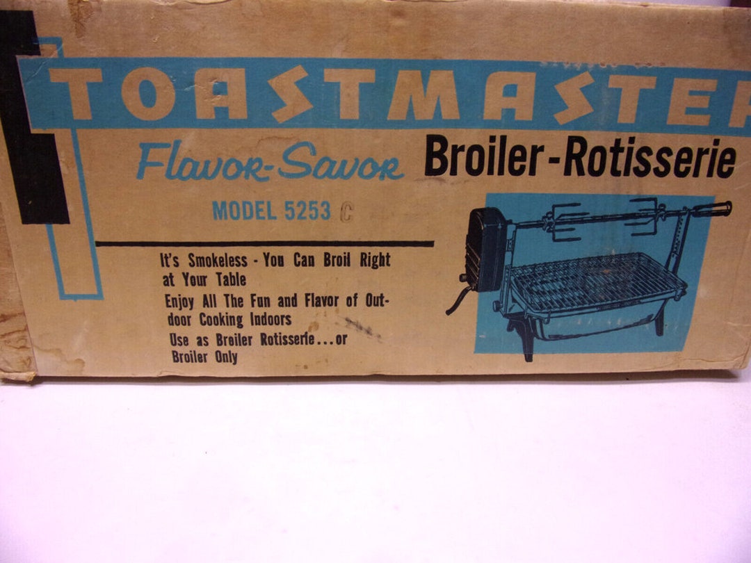 1960s NOS Toastmaster Broiler - Rotisserie Model 5253 - Etsy