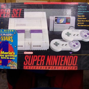 Vintage Super Set Nintendo Console Empty Box With Foam Insert - Etsy