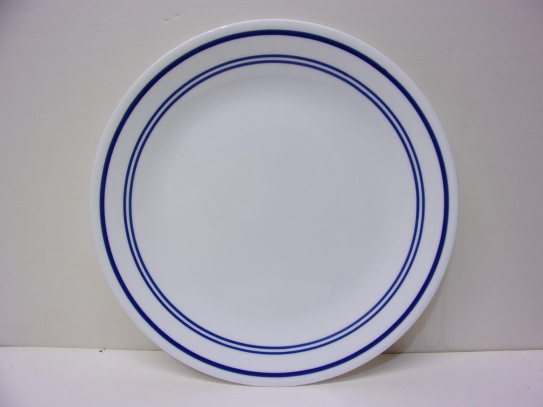 Set of Four Corning Corelle Classic Cafe Blue Pattern Dinner Plates - Etsy