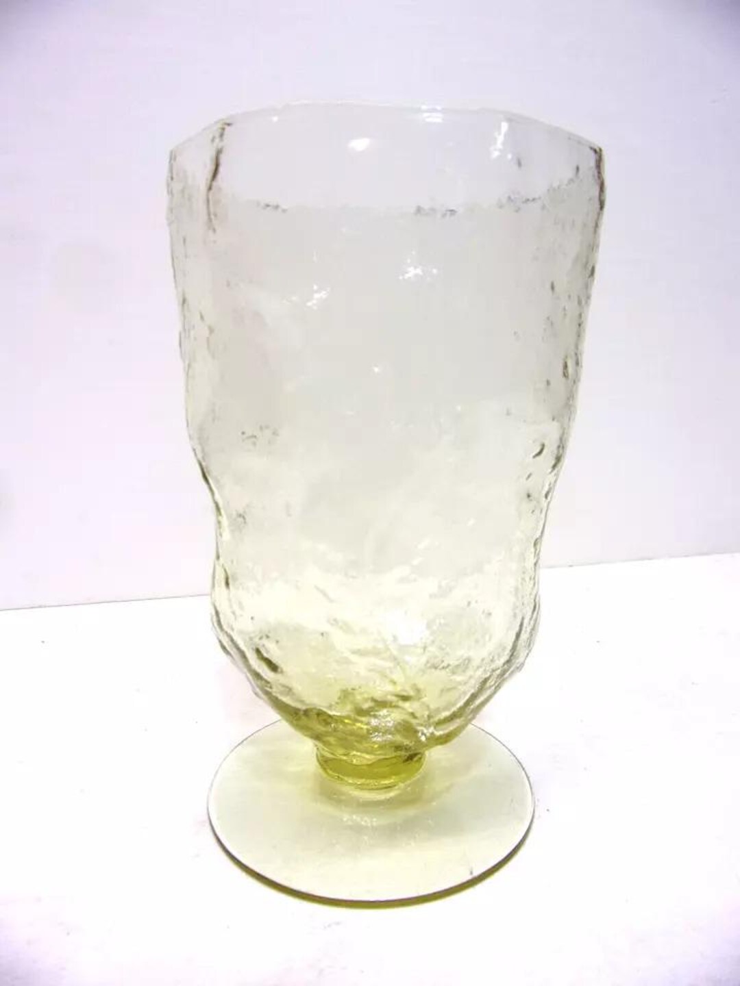 Morgantown Crinkle Topaz Pattern 5 1/4" Water Goblet - Etsy