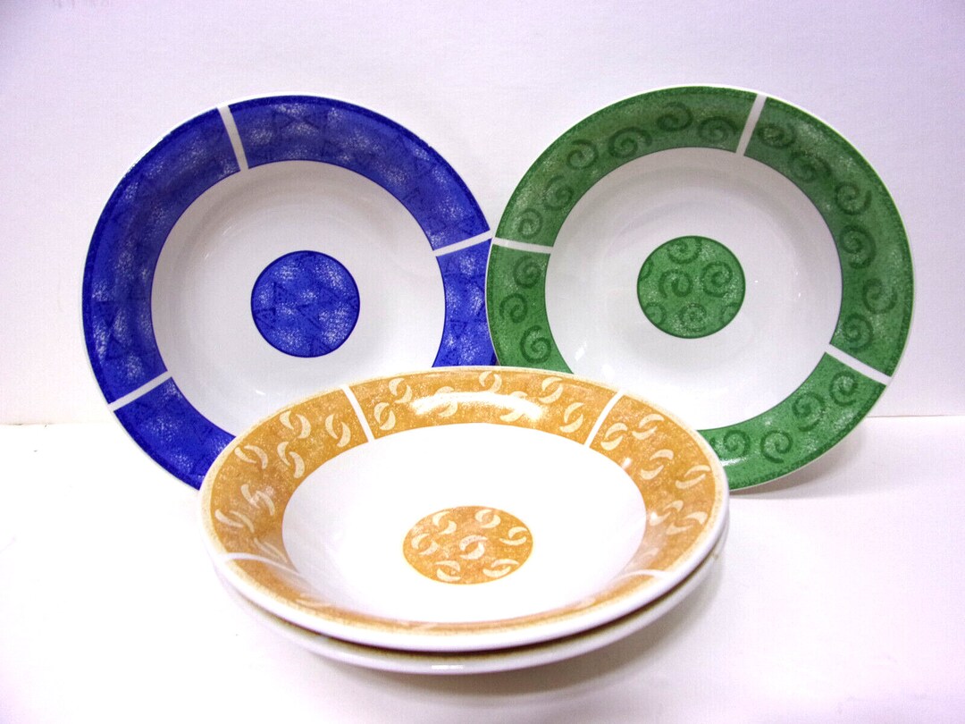 Set of Four Sango Potpourri Pattern Coupe Soup Bowls - Etsy