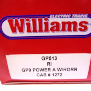 NOS Williams Train Engine GP513 Rock Island GP9 Power A W/horn Cab ...