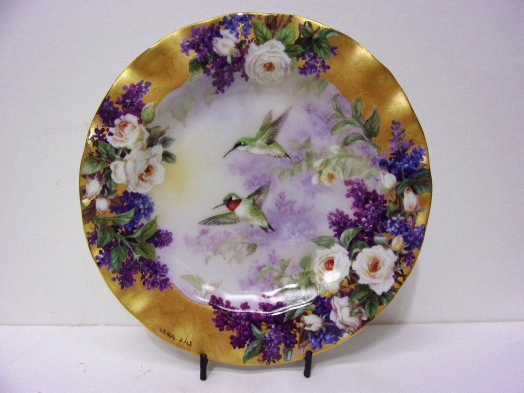 Lena Liu Crown Jewels Hummingbirds Plate 1ST in Delicate Treasures ...