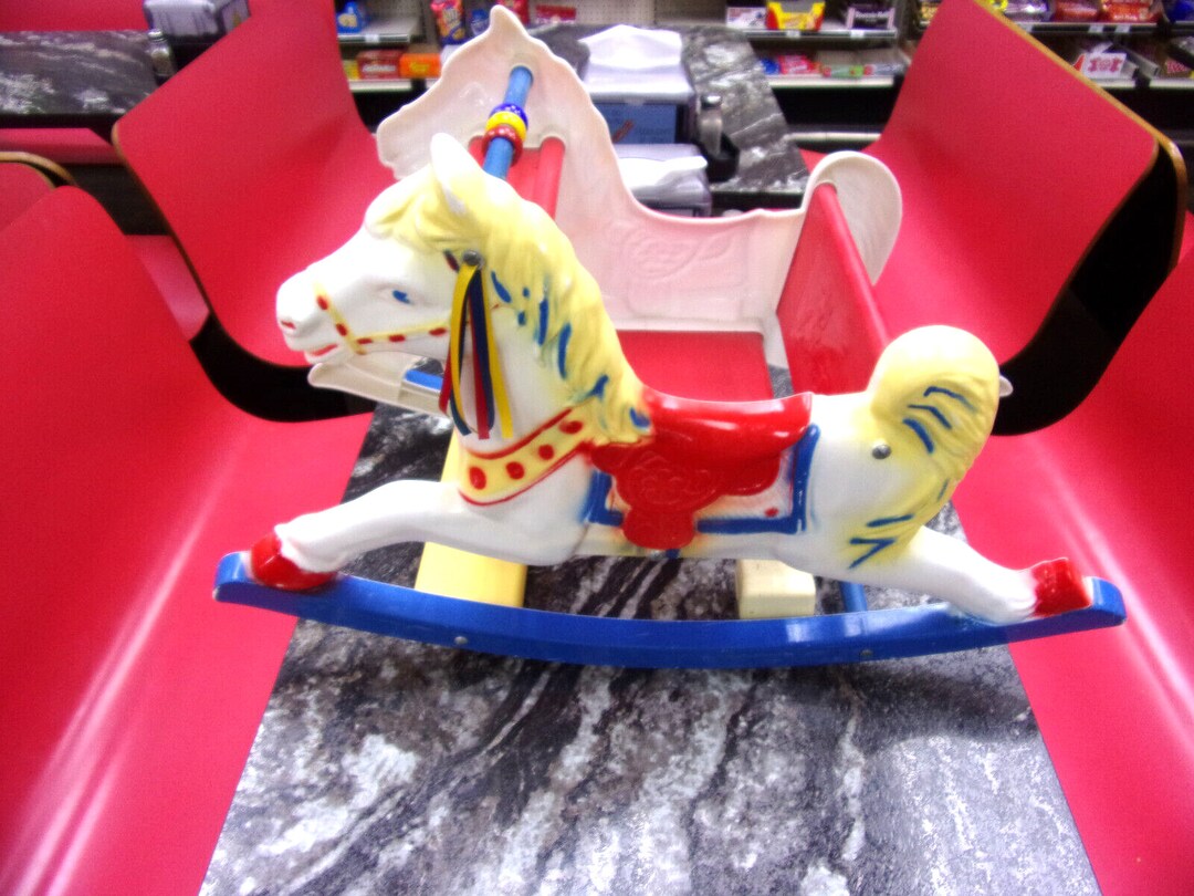 Retro 1960s Toddlers Wonder Rocking Horse Cowboy Up!! - Etsy
