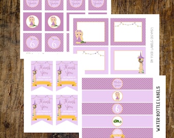 Rapunzel labels | Etsy