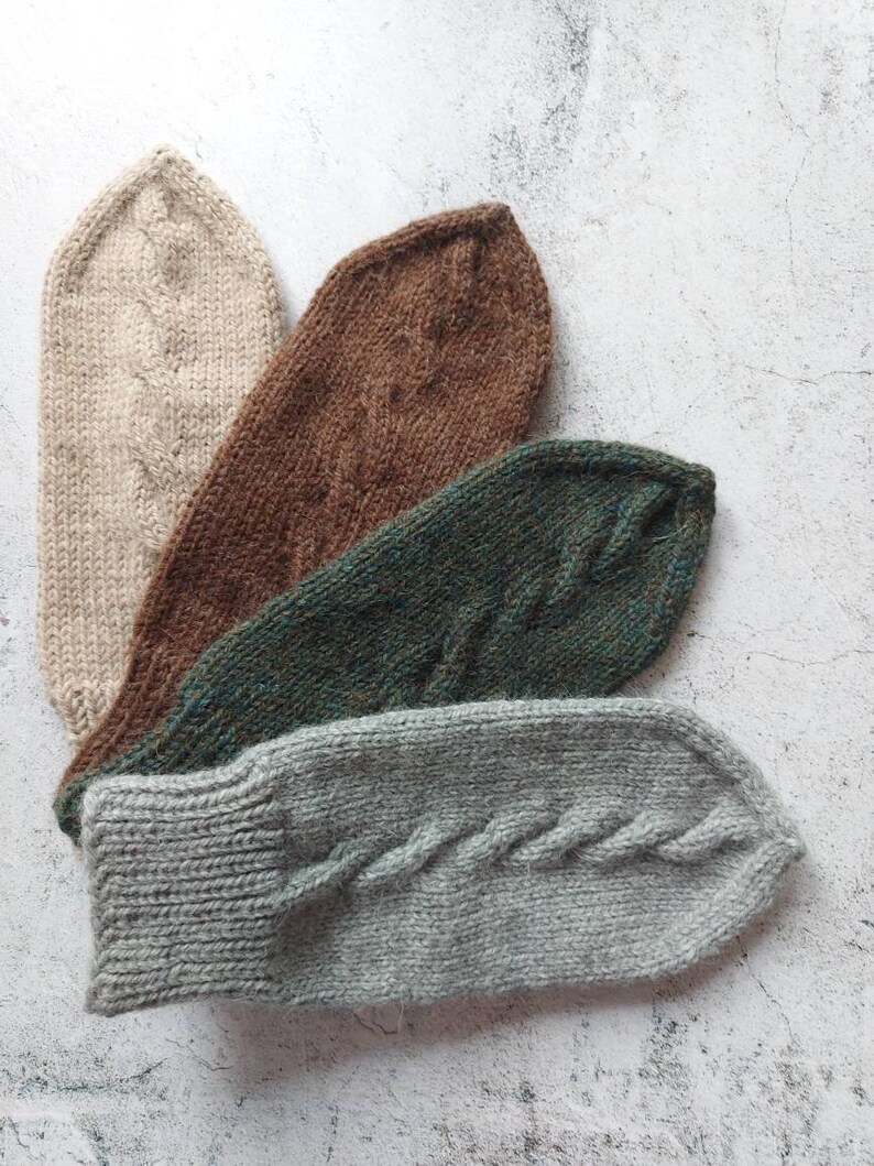 Alpaca Wool Mittens Warm Winter Mittens Women's | Etsy