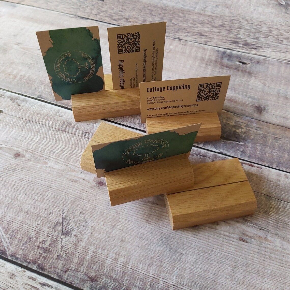 3 wide wooden price tag holder 7.5cm single card holder | Etsy