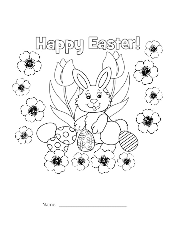 Happy Easter Coloring Pages