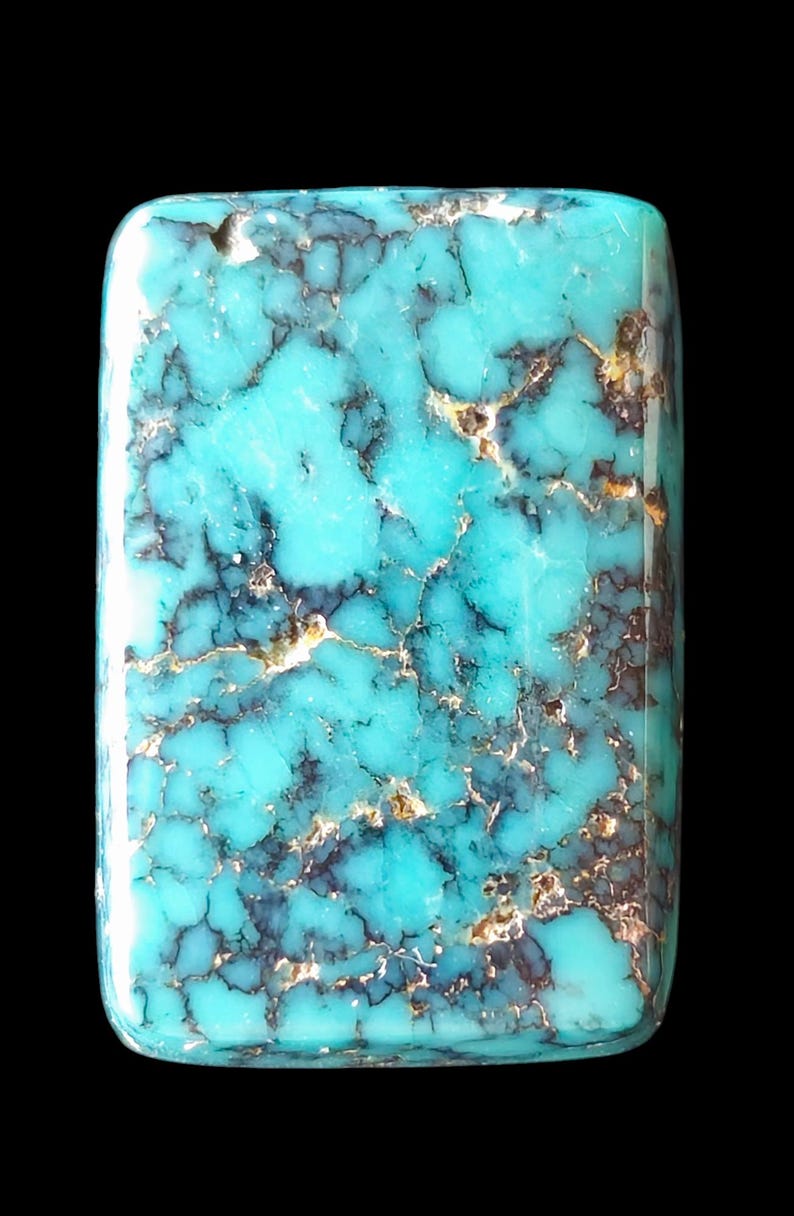 Turquoise Spiderweb Stone-1 - Etsy