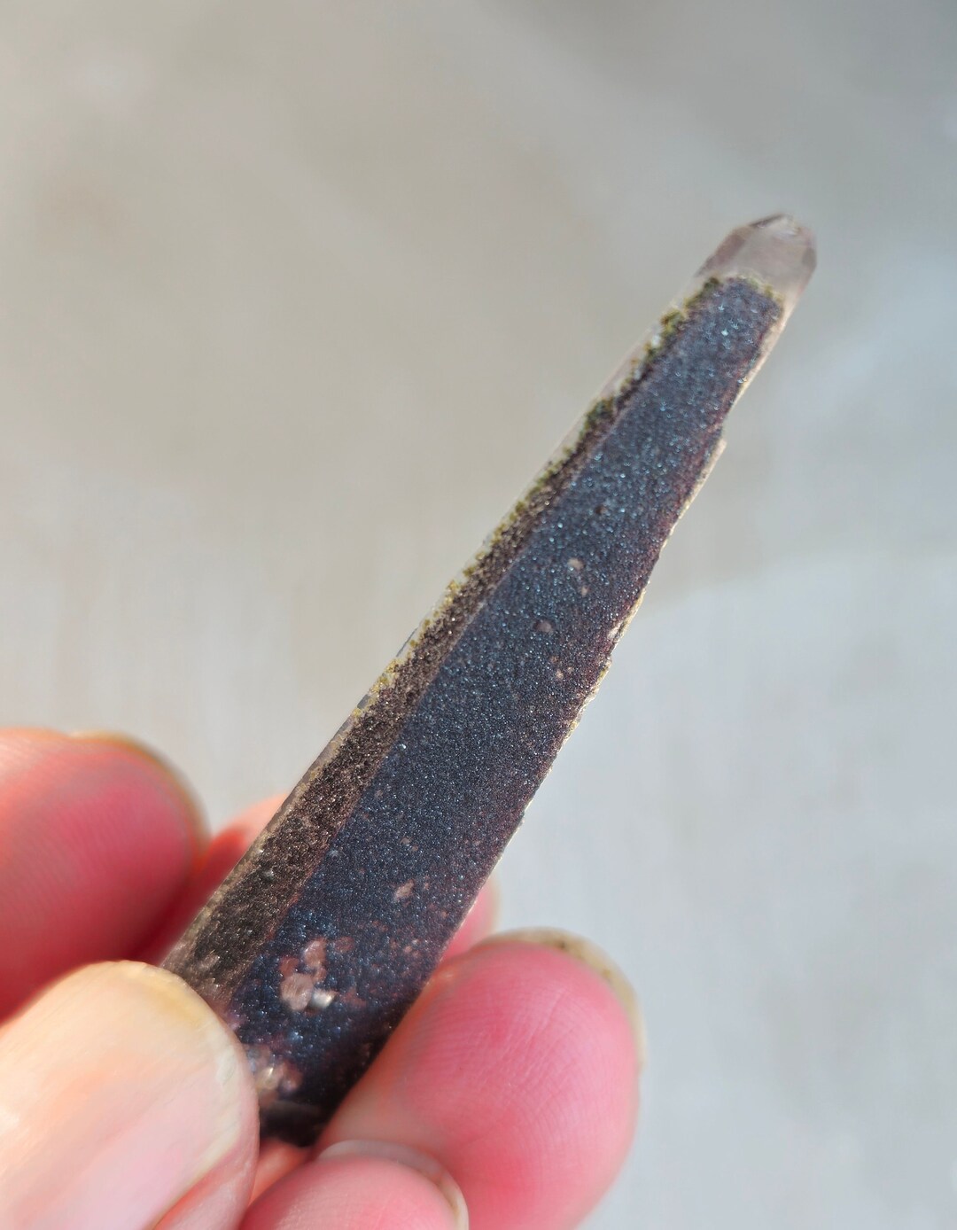 Rare Quartz Crystal Coated With Drusy Magnetite-6 - Etsy