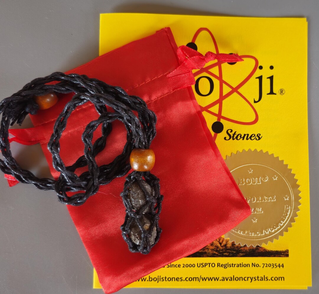 Authentic Boji® Stones Macramé Pendant - Etsy