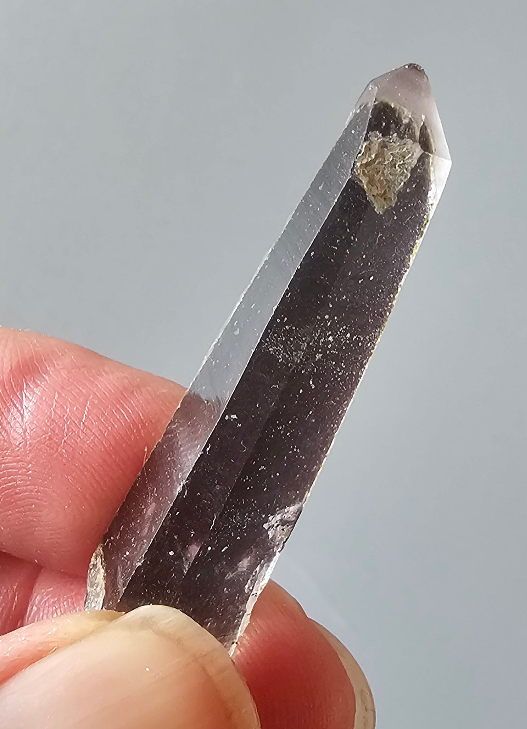 Rare Quartz Crystal Coated With Drusy Magnetite-3 - Etsy