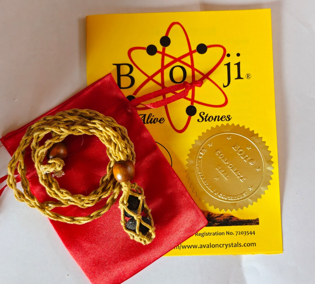 Authentic Boji® Stones Macramé Pendant - Etsy