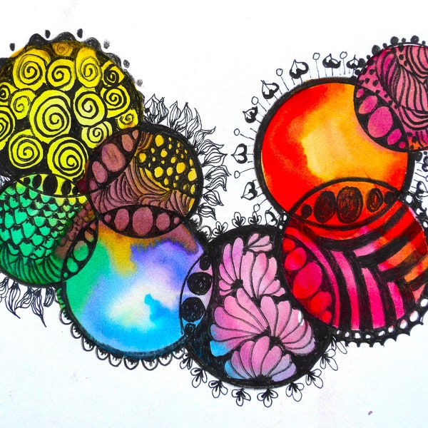 Zentangle Style - Etsy