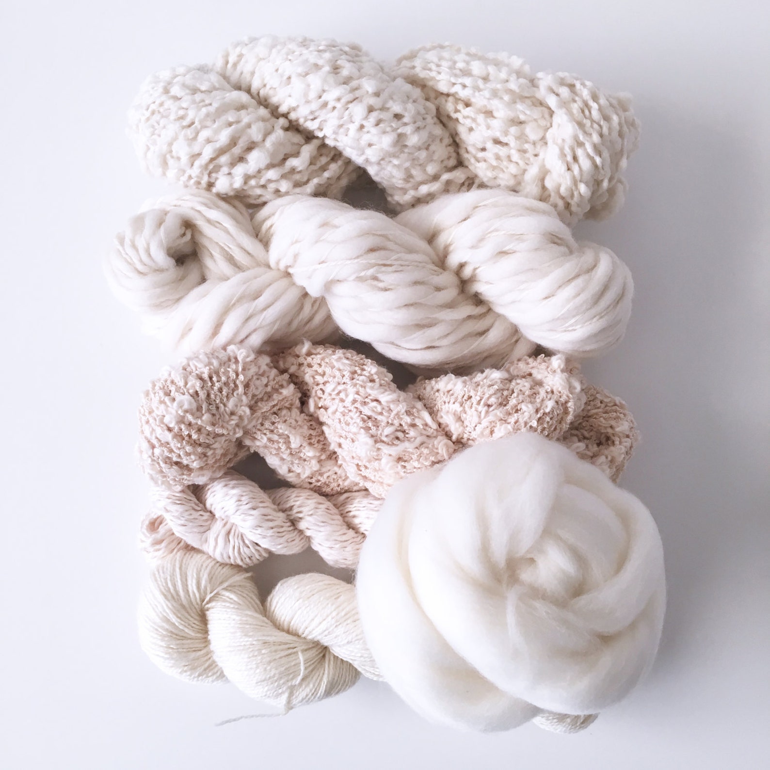 Weavers Dyers Yarn Pack . Natural Undyed Yarns . Crochet - Etsy