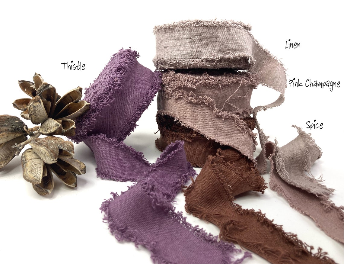 Recycled Fuzzy Cotton Ribbon Wedding Ribbon . Soft Ribbon . - Etsy