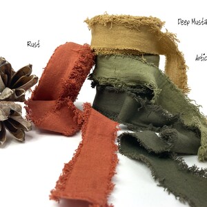 Recycled Fuzzy Cotton Ribbon , Wedding Ribbon . Soft Ribbon . Weaving ...