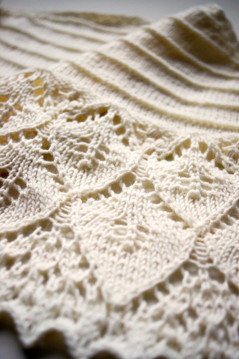 Hand Knit Shawl . Super Soft . Hand Made . Cream . off White . Lace - Etsy