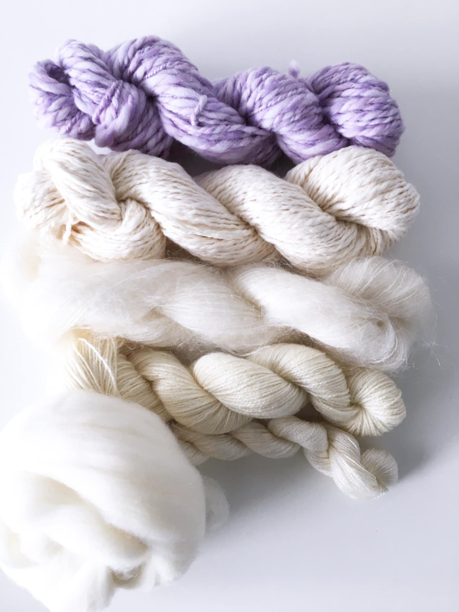 Weavers Dyers Yarn Pack . Natural Undyed Yarns . Crochet - Etsy
