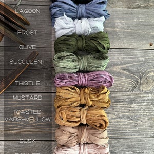 Sari Silk Ribbon , Chiffon Silk Ribbon . Recycled Sari/ Chiffon Silk ...