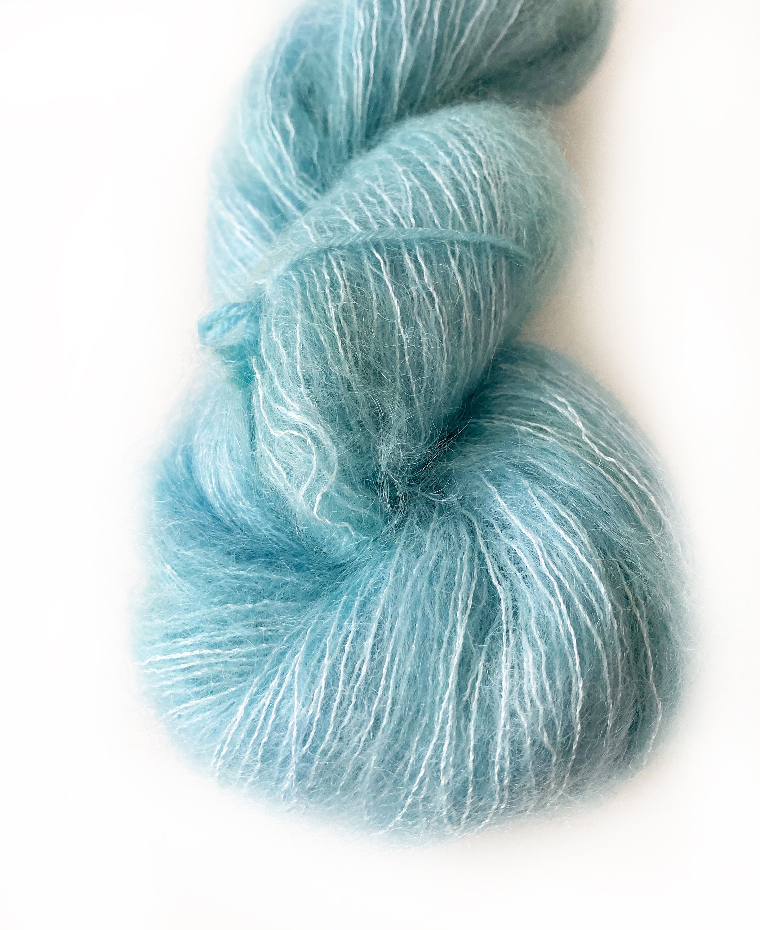 Wool and Silk blend yarn . Kid Mohair . Mulberry Silk . Hand | Etsy