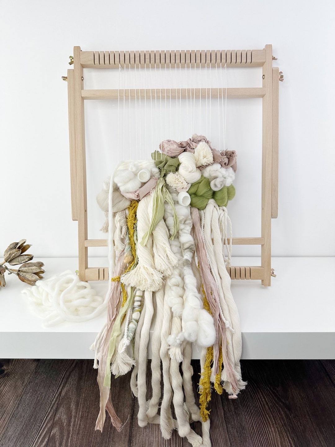 Weaving Loom . Two Sizes . Beech Wood . Table Top Loom . Wooden Frame ...
