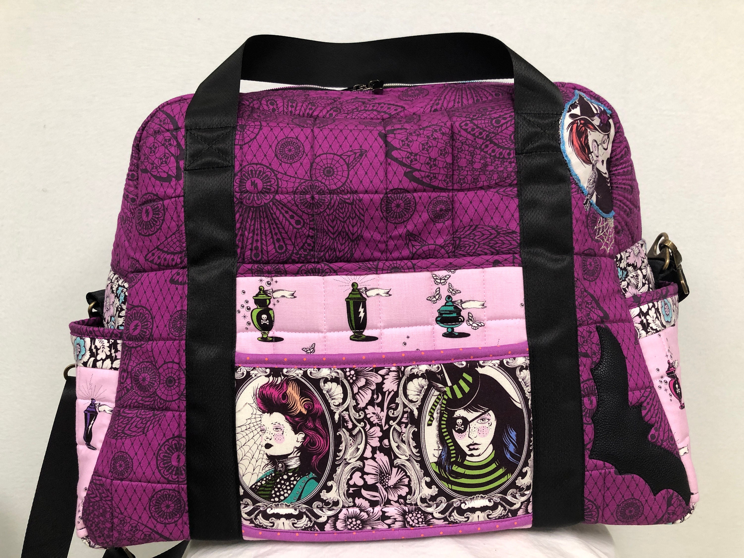 Ultimate Travel Bag 2-bagsbyannie Tula Pink Nightshade Deja Vu - Etsy