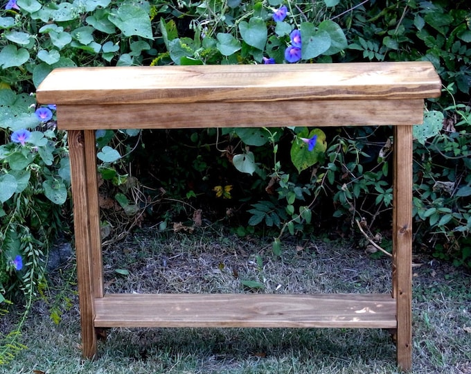 36 Inch Rustic Console Table Extra Narrow 36 Inch Sofa Table Entryway ...