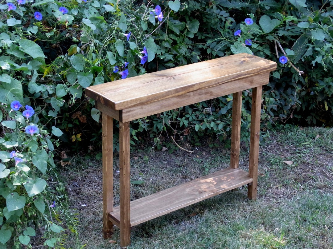 36 Inch Rustic Console Table Extra Narrow 36 Inch Sofa Table - Etsy