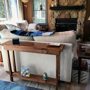 Handmade 72 Inch Console Table Extra Narrow Sofa Table Entryway Hallway ...