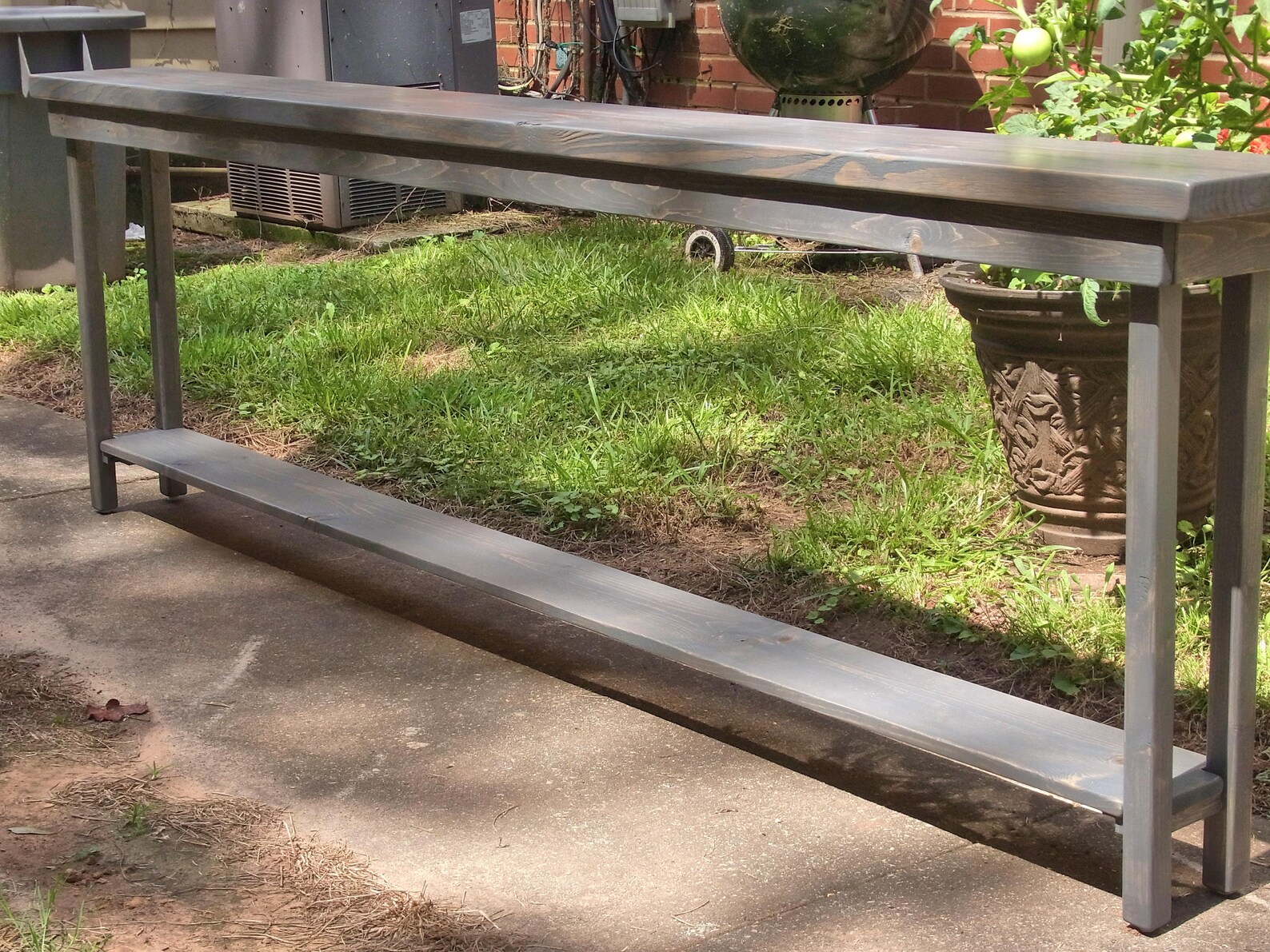 84 Rustic Console Table Extra Narrow Sofa Table Entryway - Etsy