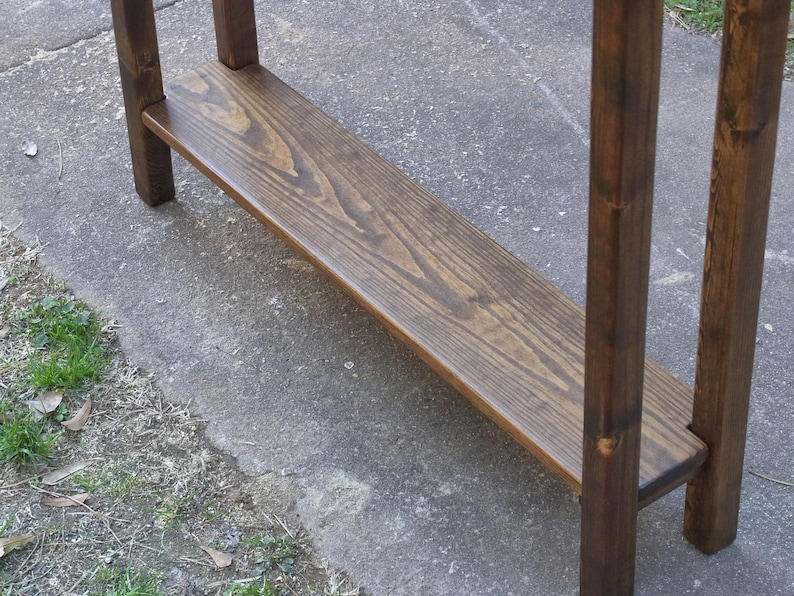 36 Inch Rustic Console Table Extra Narrow Sofa Table Entryway | Etsy