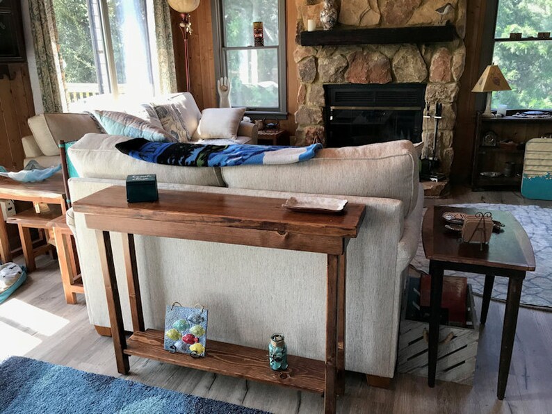 60 Inch Rustic Console Table Extra Narrow Sofa Table Entryway - Etsy 60 Inch Rustic Console Table Extra Narrow Sofa Table Entryway - Etsy