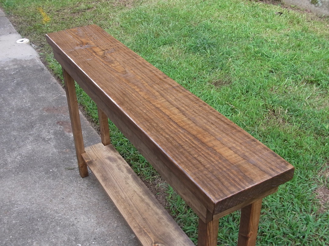 Handmade 48 Inch Console Table Extra Narrow Sofa Table Entryway Hallway ...
