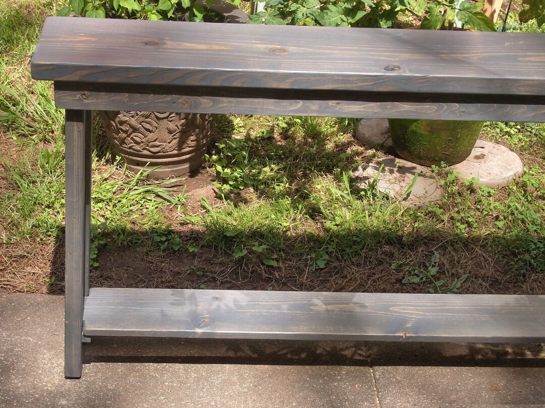 84 Rustic Console Table Extra Narrow Sofa Table Entryway - Etsy