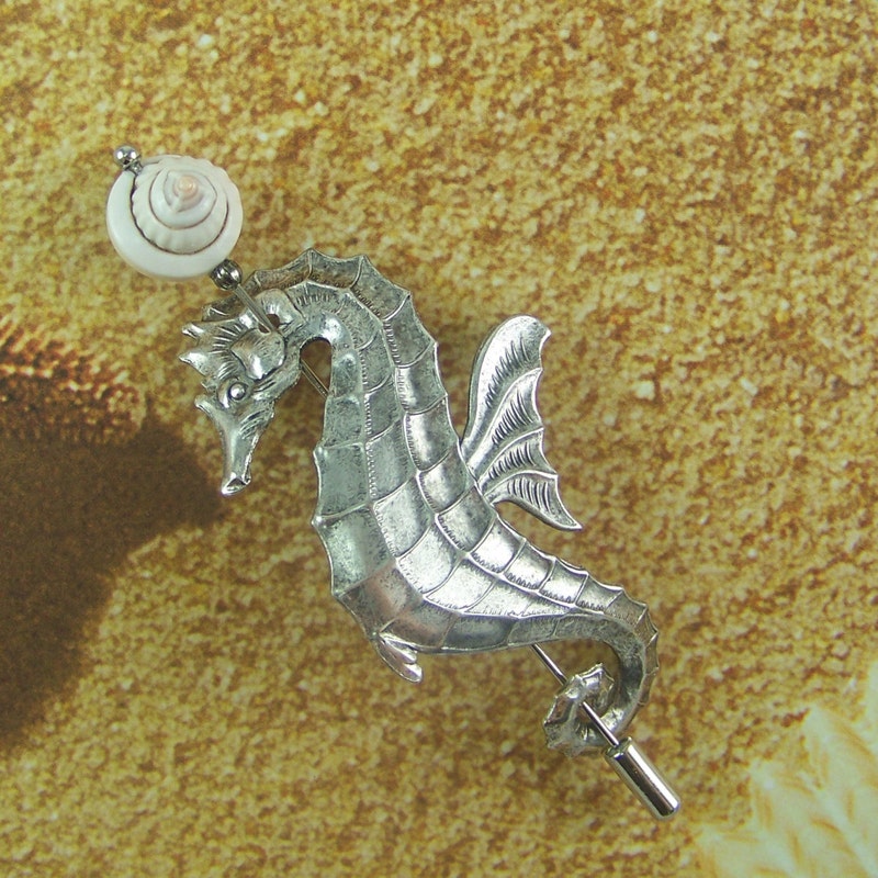 Seashell Pin - Etsy
