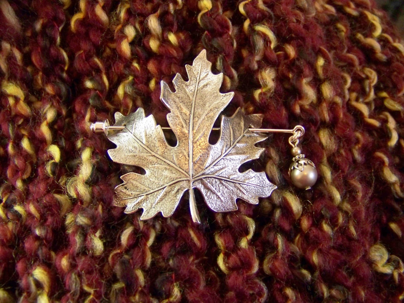Maple Leaf Pin Shawl Pin Scarf Pin Sweater Pin Maple Leaf - Etsy