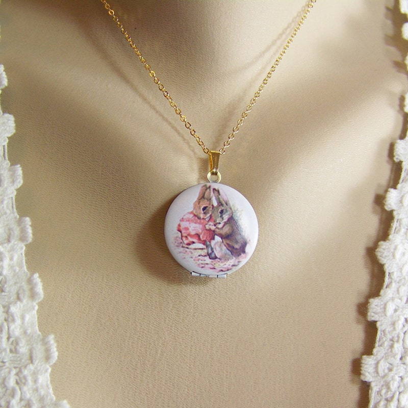 Bunny Locket - Etsy