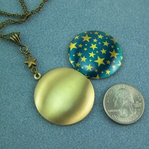 Star Locket, Blue Sky Locket, Celestial Locket, Night Sky Locket ...
