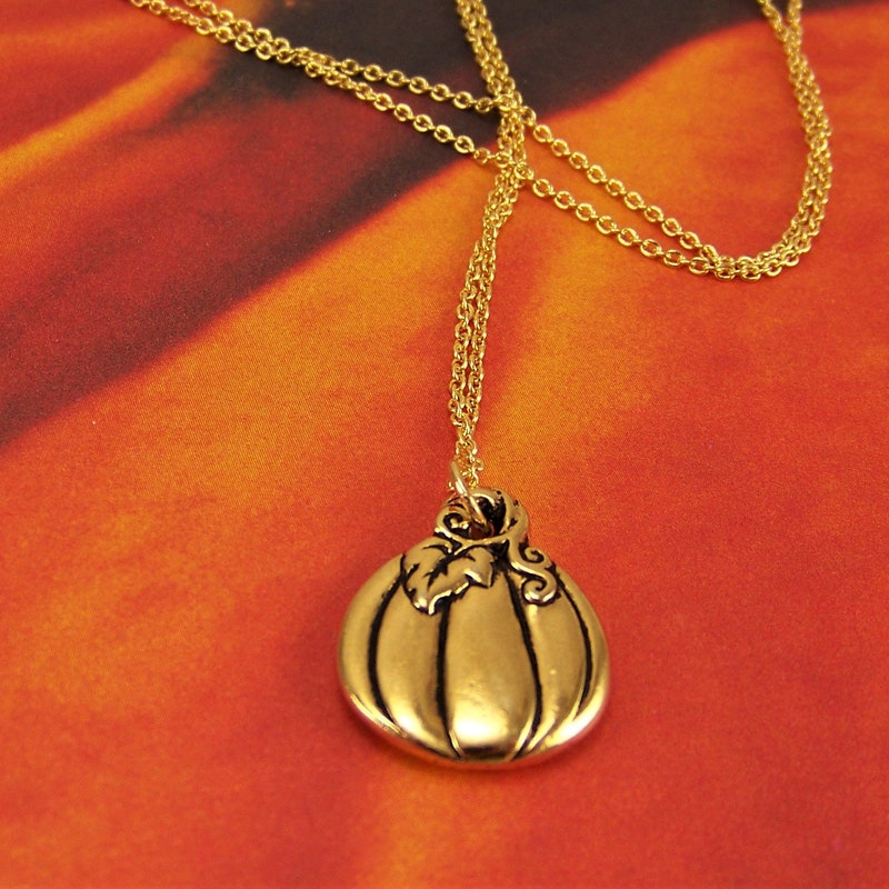 Pumpkin Necklace - Etsy
