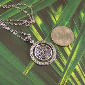 Labyrinth Necklace, Circle of Life Necklace, Ancient Compass Necklace ...