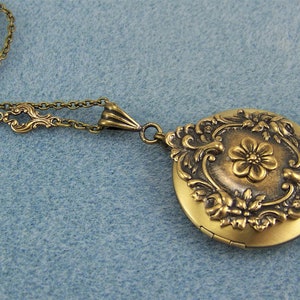 Floral Locket, Forget Me Not Locket, Rose Designed Locket, Victorian ...