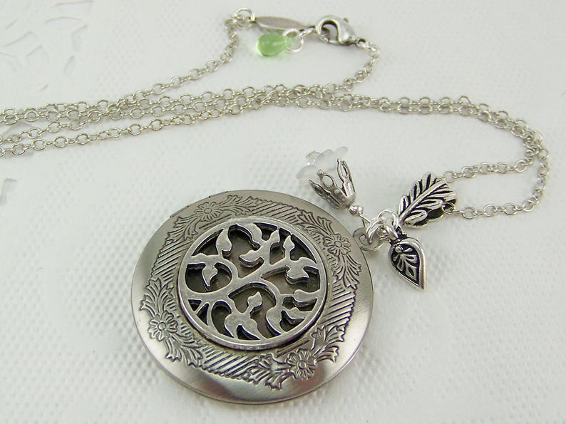 Tree of Life Locket Tree Roots Locket Family Tree Locket - Etsy