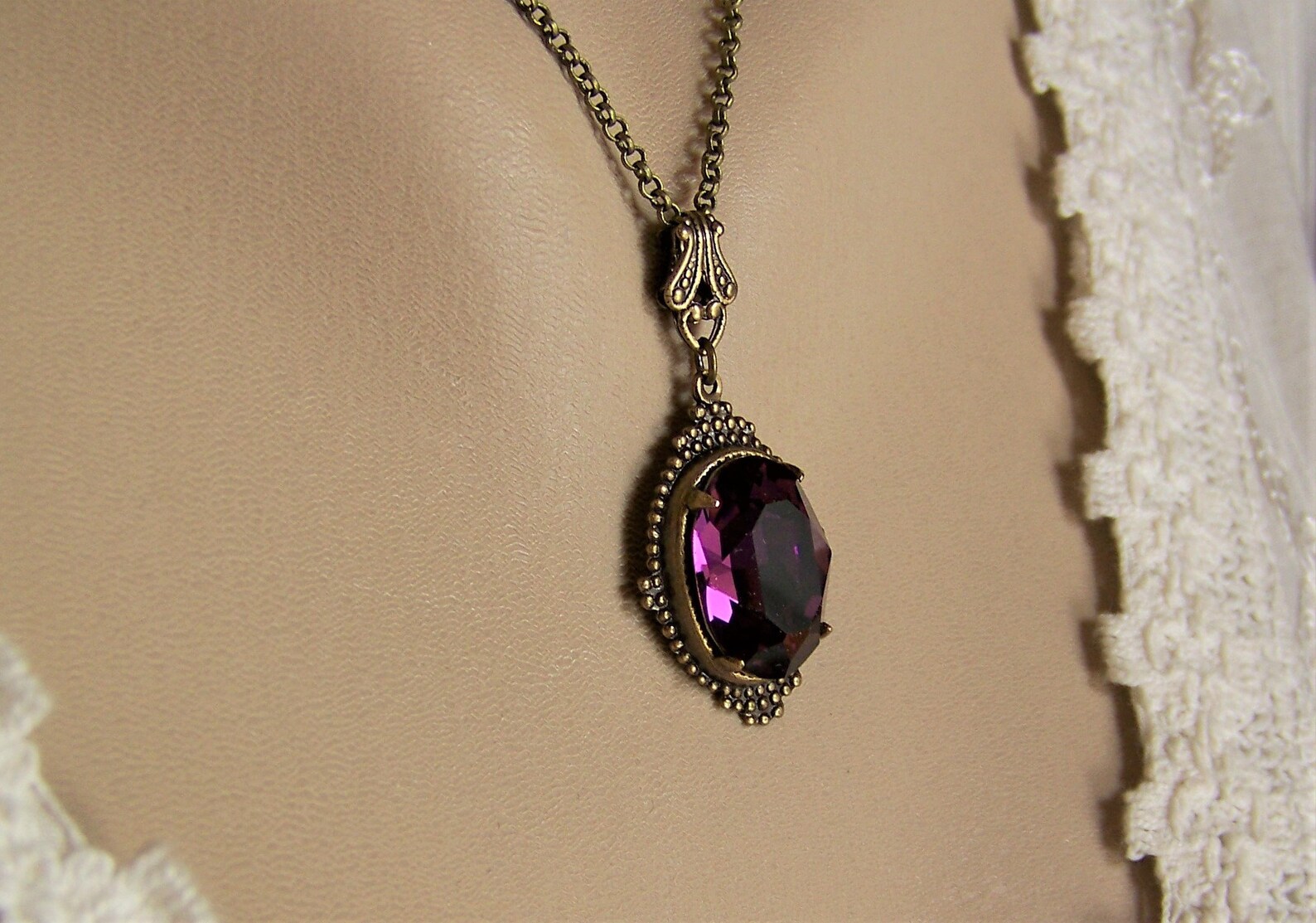 Amethyst Necklace February Birthstone Amethyst Crystal - Etsy