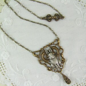 Rabbit Necklace, Bunny Necklace, Silver Rabbit, Filigree Necklace ...