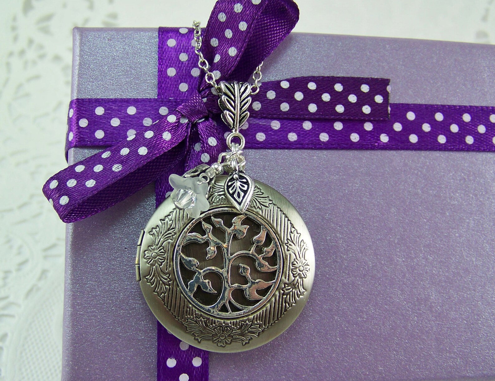 Tree of Life Locket Tree Roots Locket Family Tree Locket - Etsy