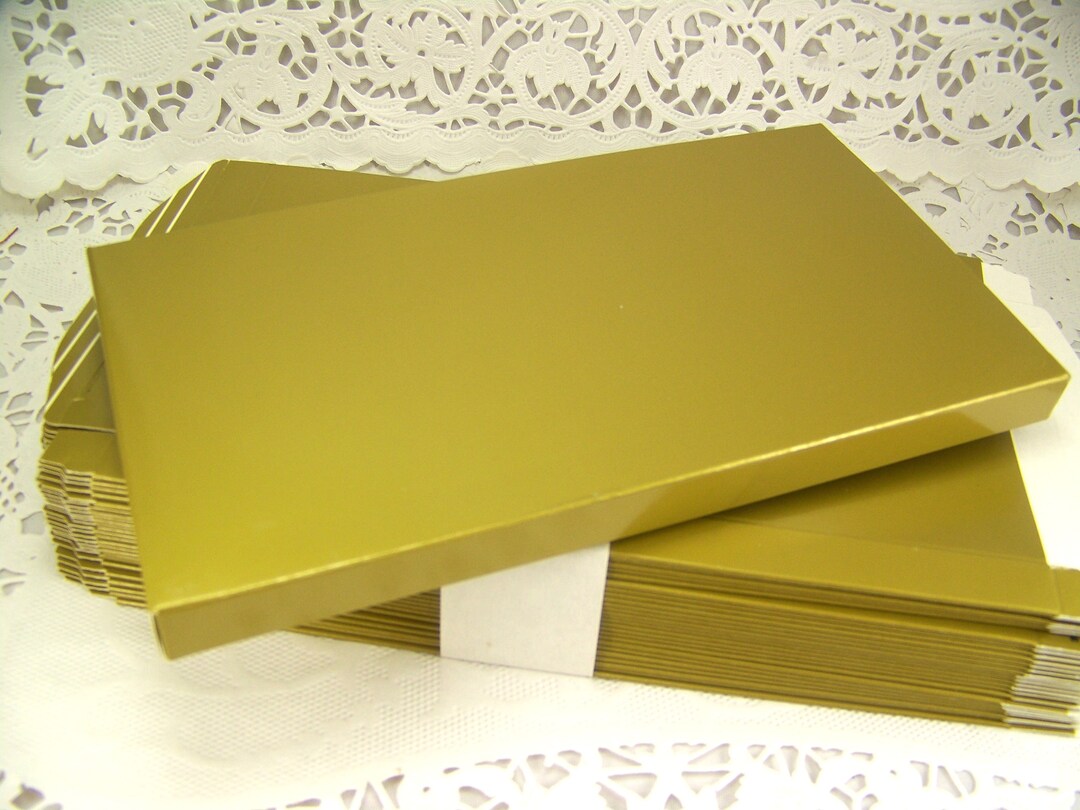 Gift Boxes, 25 Foldable Gift Boxes, Set of 25 Boxes, Gold Paper Boxes ...